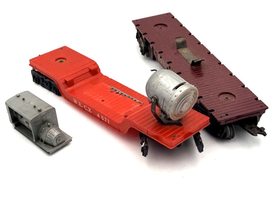 Marx O Gauge Southern Flatcar 51100 & Marx WECX Searchlight ...