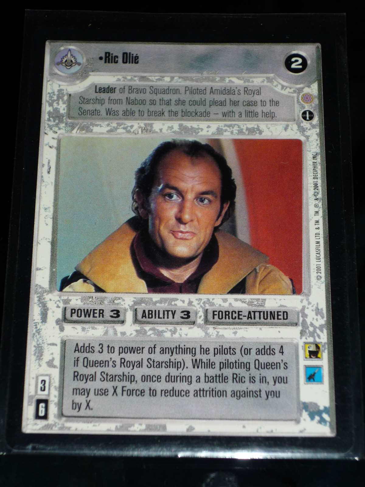 CCG STAR WARS CORUSCANT RARE CARD RIC OLIE NEUF / MINT | eBay