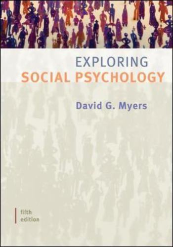 Exploring Social Psychology by Myers, David G. 9780073370644| eBay