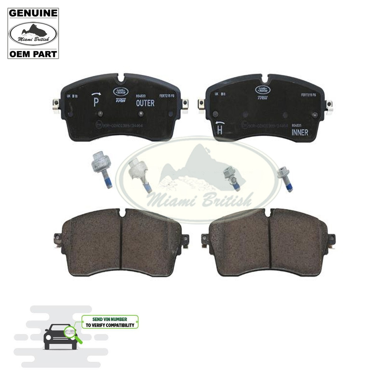 LAND ROVER FRONT BRAKE PADS RANGE RR SPORT DISCOVERY 5 LR110409 GENUINE eBay