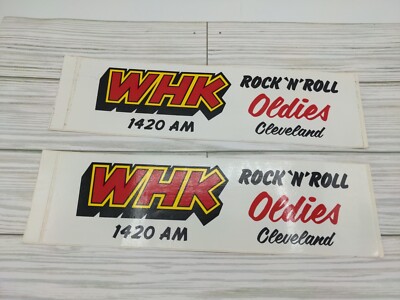 WHK Rock N Roll Oldies Cleveland 1420 AM Vintage Bumper Stickers | eBay