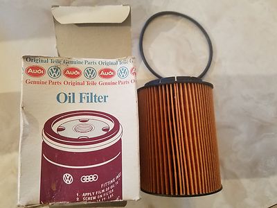 NEW VW Volkswagen Audi 1 (ONE) GENUINE Oil Filter OEM Golf Jetta Passat ...