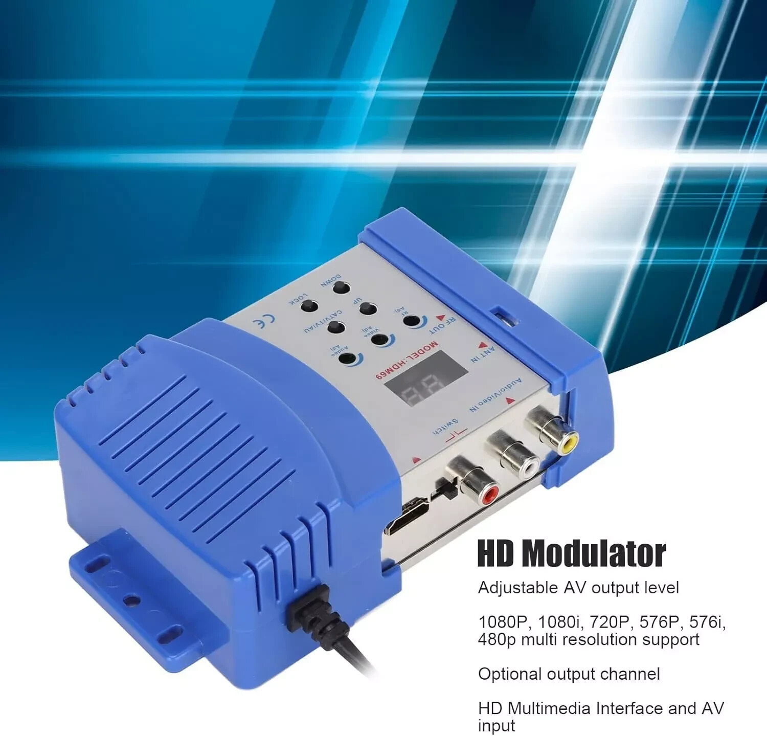 Adjustable RF Modulator with Dual Frequency Support - HDMI to AV ...