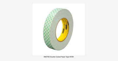 3M Double Coated Paper Tape 401M, 2 in, 24 rolls per case | eBay