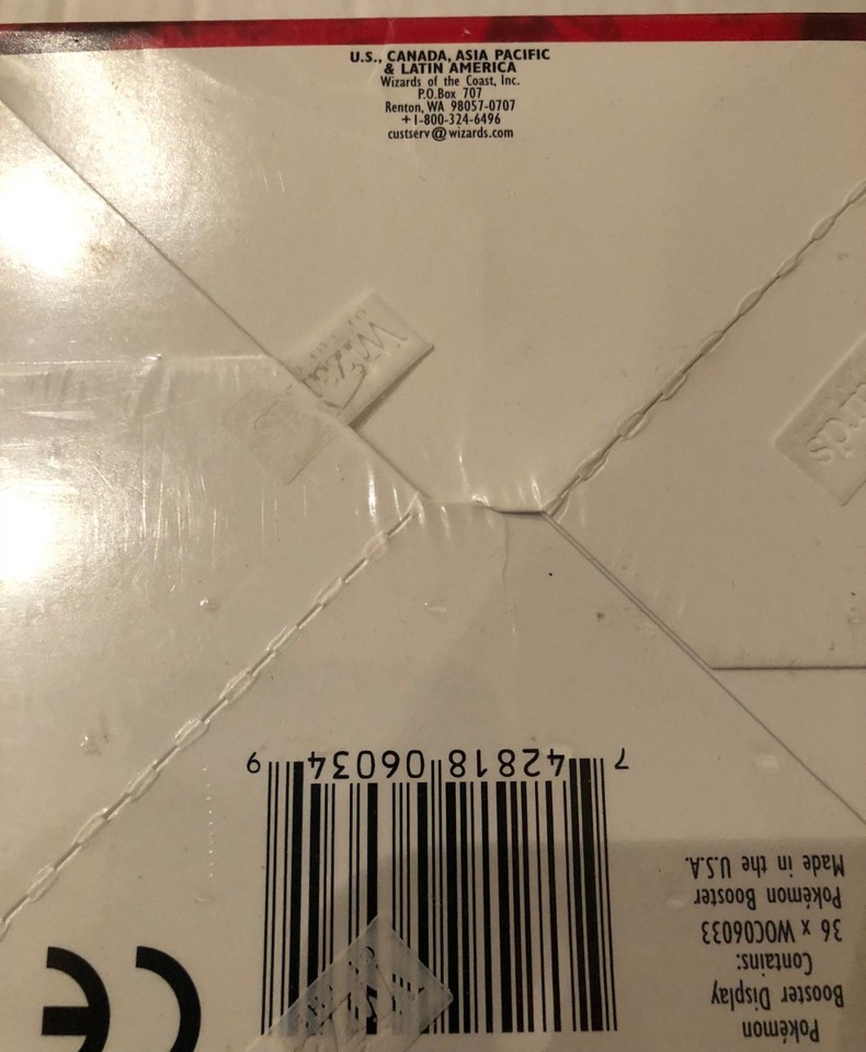 1999 POKEMON BASE UNLIMITED BOOSTER BOX 36 PACKS SEALED NEW - ONE ...