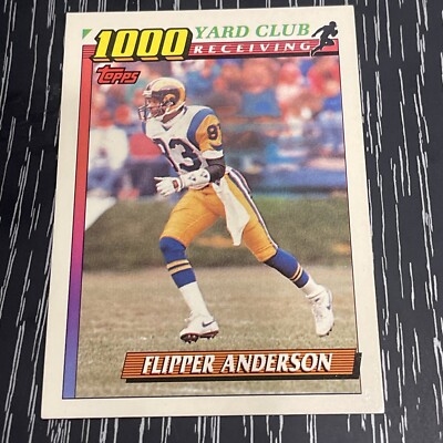 1991 Topps Flipper Anderson 1,000-Yard Club Insert #11 Rams | eBay