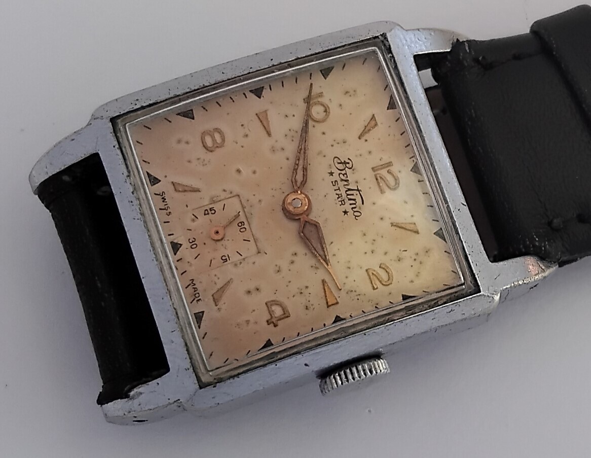15 JEWELS SWISS MADE BENTIMA STAR WATCH MEN'S WIND UP… - Gem
