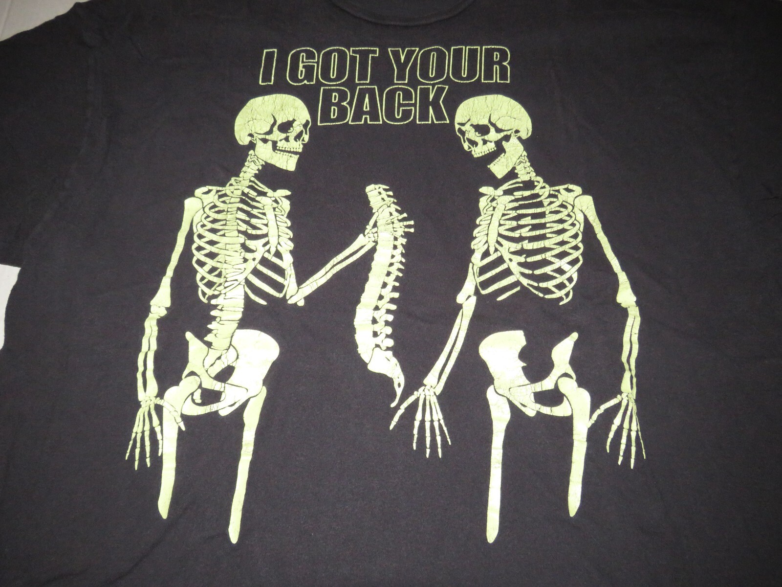 Vintage Skeletons Spine I Got Your Back Halloween T S… - Gem