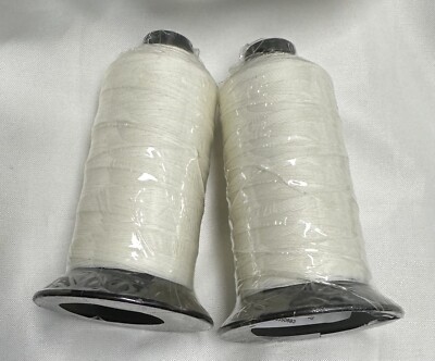 Coats Ultra Dee Bonded Polyester Thread TEX 500 White DB497 16 oz Lot ...