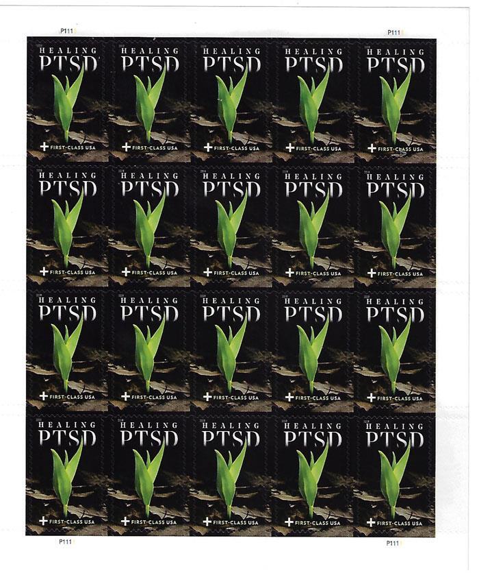 US SCOTT B7 HEALING PTSD PANE OF 20 STAMPS MNH | eBay