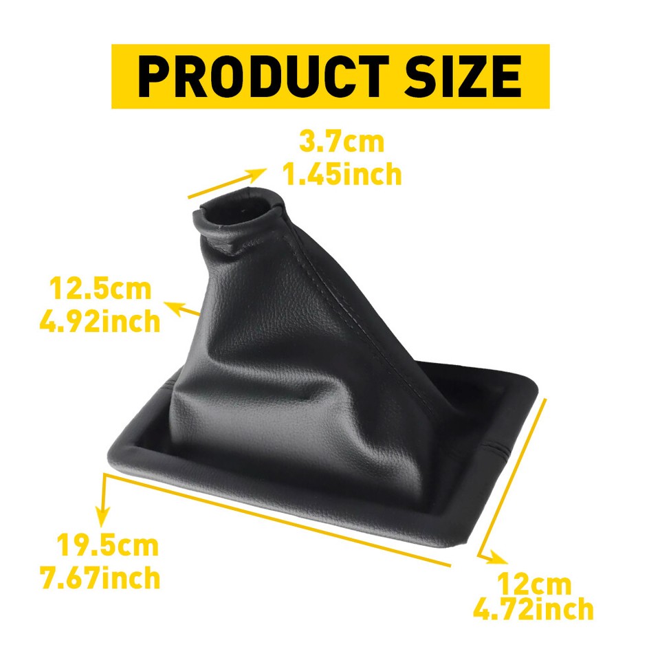with 5 Speed Manual Shifter Shift Boot Cover Leather for 2005-09 Ford ...