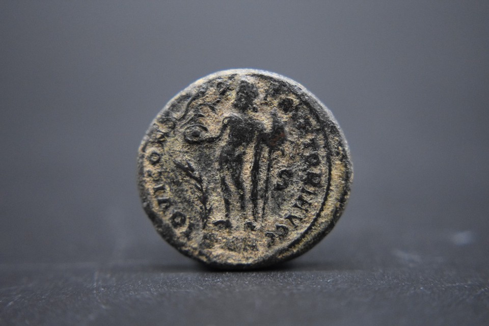 Ancient Roman bronze Constantine holding sceptre C. 4th century AD | eBay