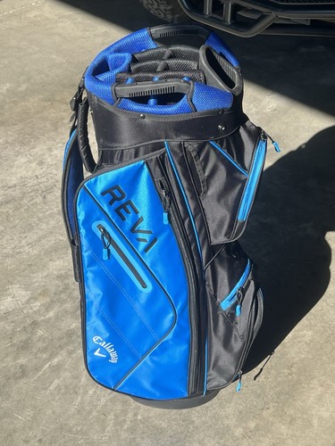 Callaway Reva Lite Cart Bag Blue Black 14-Way Divide Strap Women's Golf ...