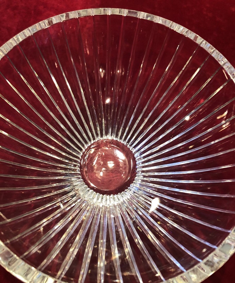 Stunning PEERAGE by ASTRAL Cut Lead Crystal Hand Blown Large Bowl 9.5”D ...