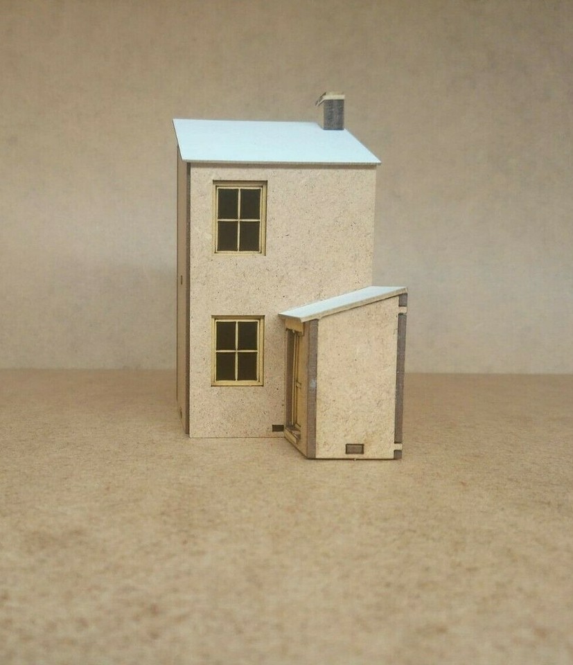 Terrace House backs Laser cut Scratch Aid Layout Kit OO Gauge 4mm Model ...