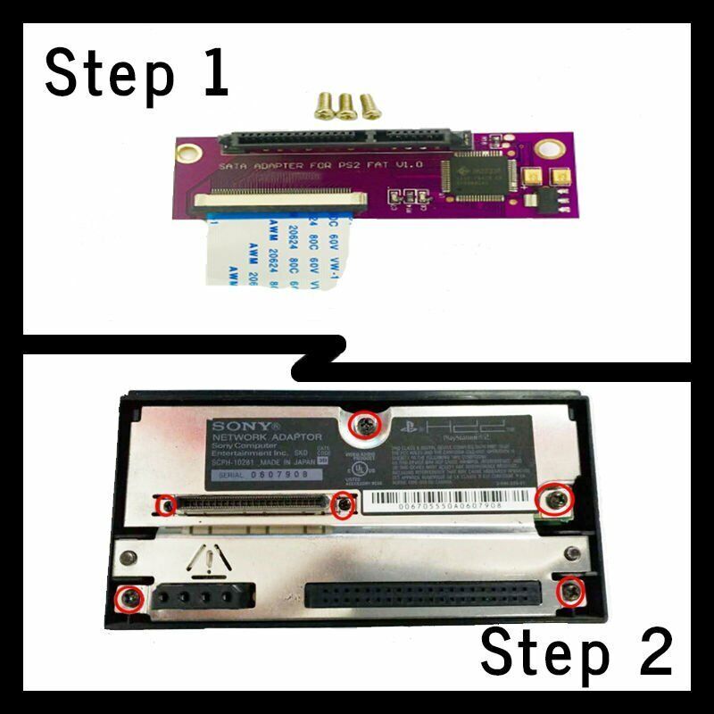 SATA Upgrade Adapter for Sony PlayStation 2 PS2 IDE Hard Drive Network ...