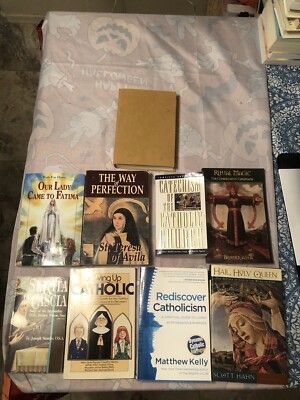 Catholic books Lot - 9 Catholic/ Christian Books, Includes Catechism ...