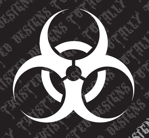 Biohazard symbol cool car truck vinyl decal sticker bio hazard ...