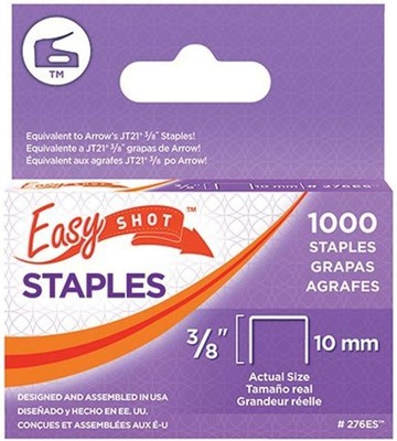 Arrow 276ES Easyshot Thin Wire Staples for Staple Guns, Use 3/8 Inch ...