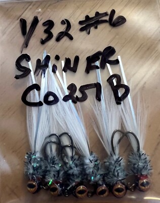 Hand Tied Hackle Tail Crappie Jigs Made in The USA 1/16th Ounce #4 or 6 ...