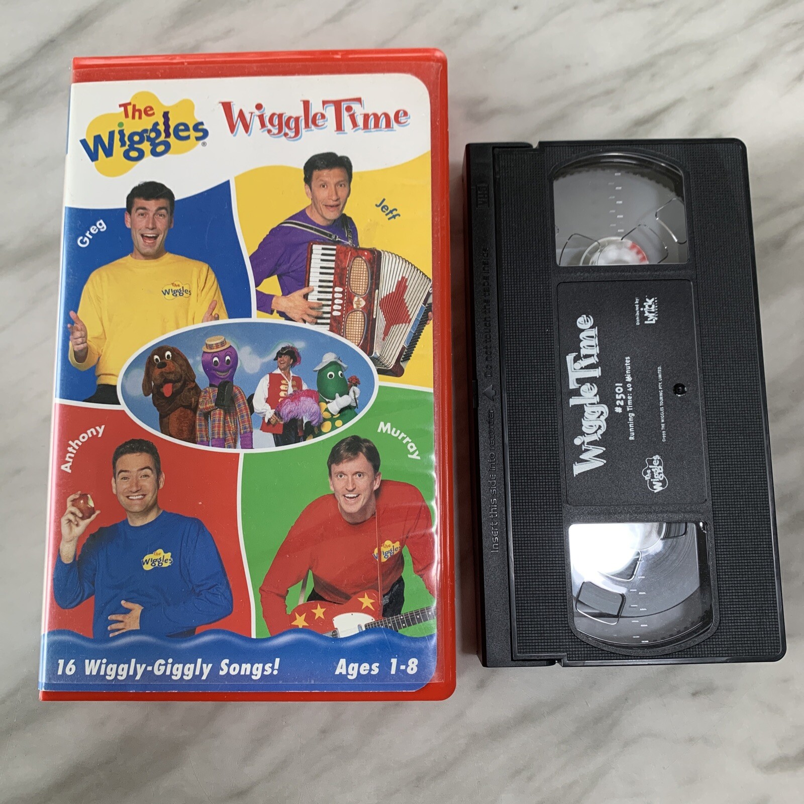 Wiggles, The: Wiggle Time (VHS, 1999) 16 Songs Children Video Red ...
