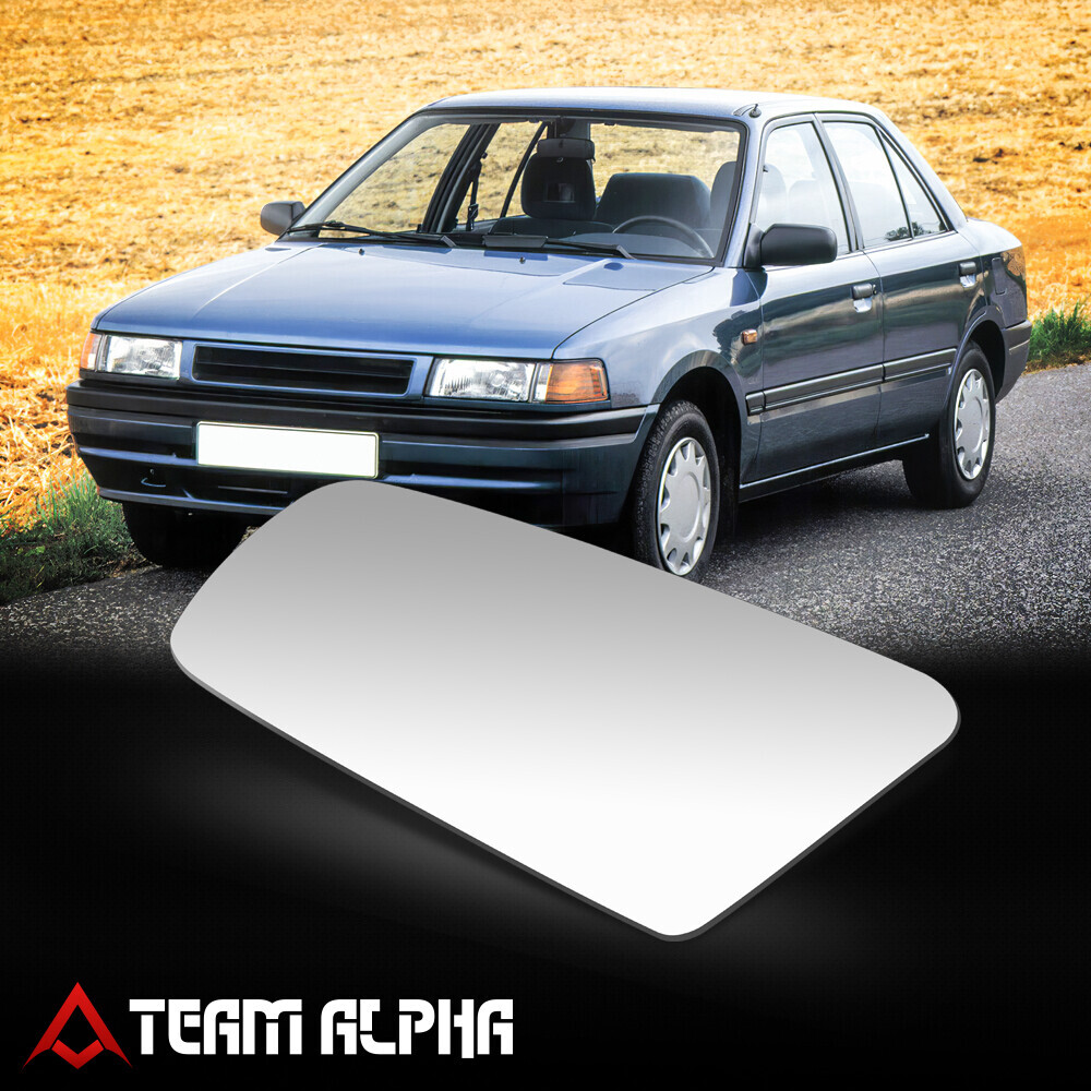 Fits 1990-1994 Mazda 323 Front Left Side Flat Mirror Glass Lens Factory ...