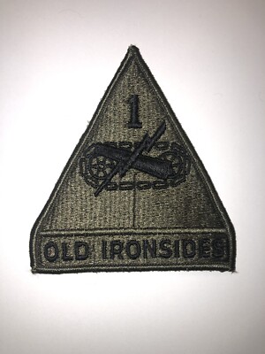 1st Armored Division Subdued U.S. Army Shoulder Patch Insignia | eBay