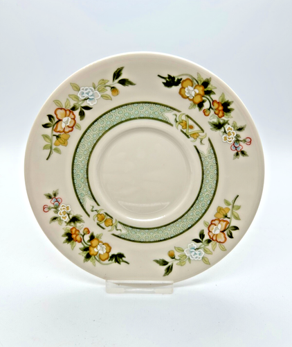 Vintage (1974) two Royal Doulton Tonkin saucers hand-painted fine China ...