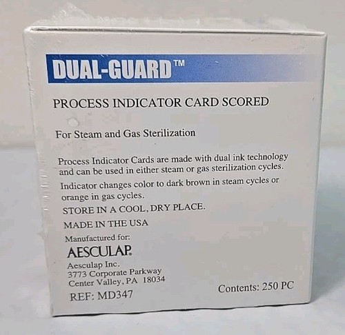Aesculap MD347 Dual-Guard Process Indicator Card Scored (Quantity-250 ...