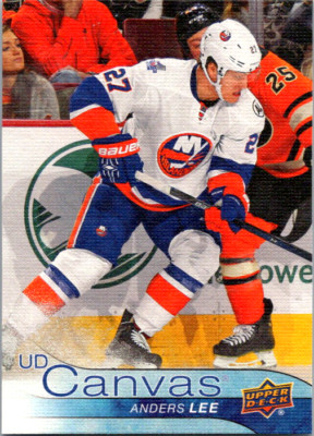 2016-17 Upper Deck UD Canvas Anders Lee #C55 New York Islanders Insert SP | eBay
