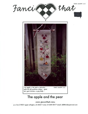 Fanci That The apple and the pear Cross Stitch pattern (2005) primitive ...