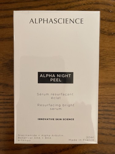 NEW & SEALED ALPHASCIENCE Alpha Night Peel FULL SZ 30mL /1 Fl Oz Made In France | eBay
