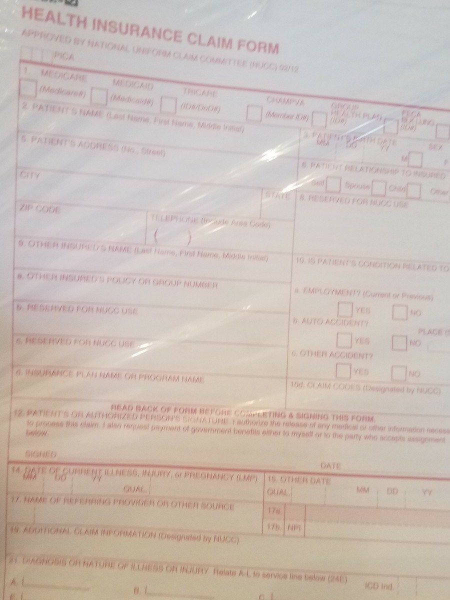 Hicfa 1500 Forms 2018 Adams Health Insurance Claim Forms, Continuous, 9 ...