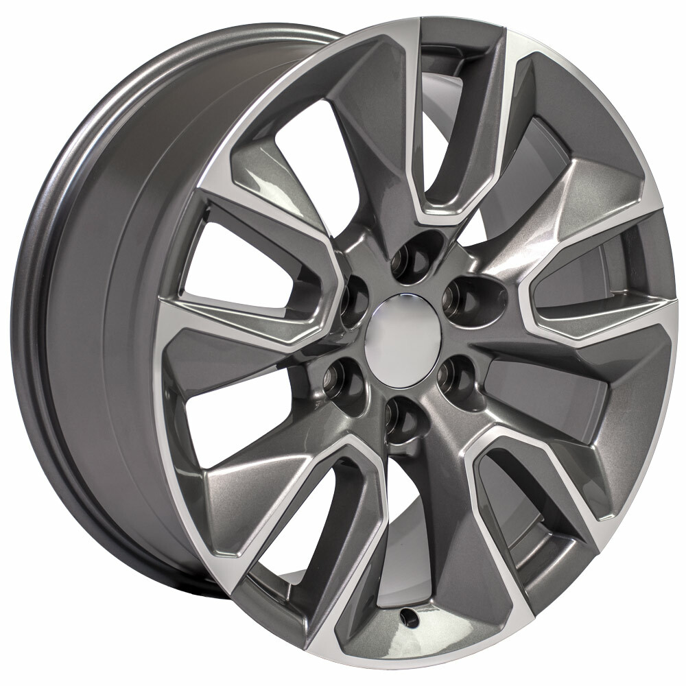 20" 23376222 Rim Fits GMC & Chevy CV32 Gunmetal Machined 20x9 wheel ...