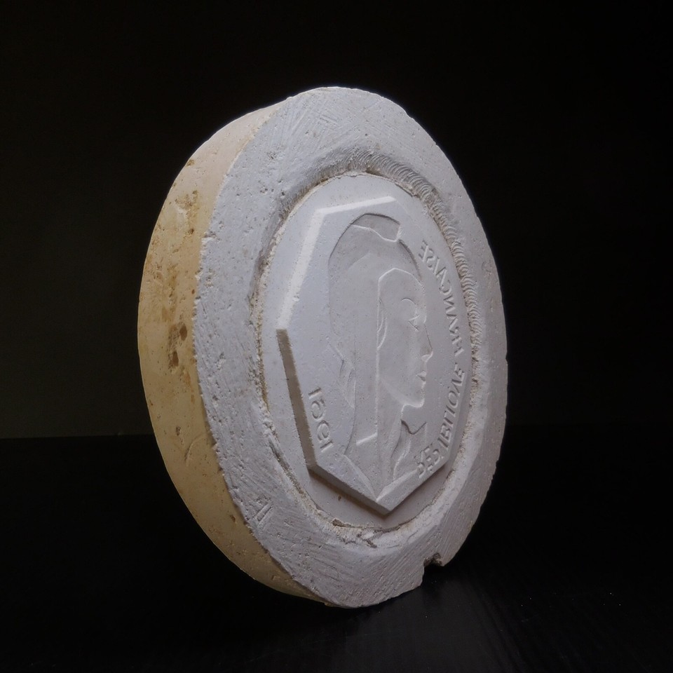 N9259 Plaster Mold Coin 20 Centimes Marianne French Republic 1961 | eBay UK