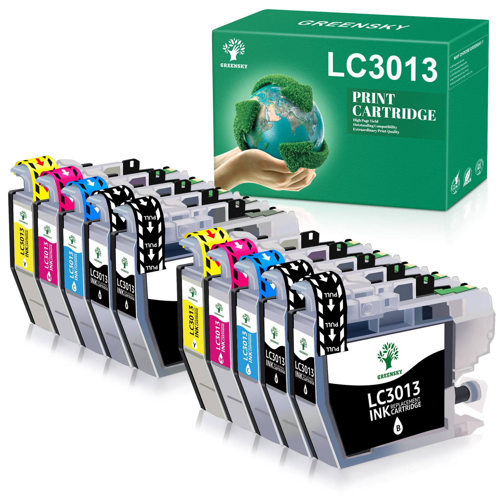 LC3013 LC3011 XL Ink Cartridges for Brother MFC-J487DW MFC-J690DW MFC ...