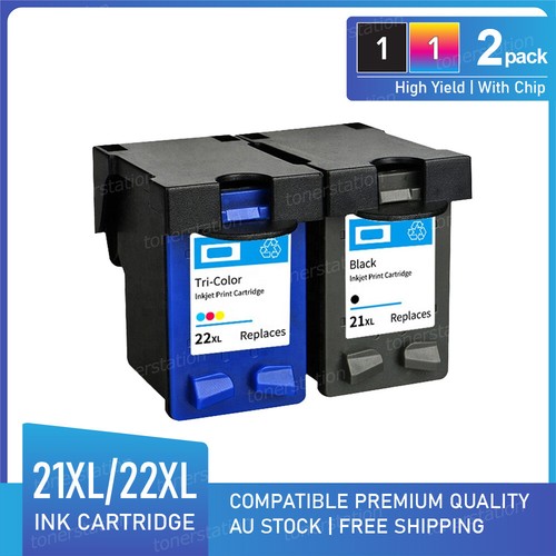 2x Ink Cartridge Compatible HP 21 22 XL HP21XL HP22XL PSC 1401 1402 ...