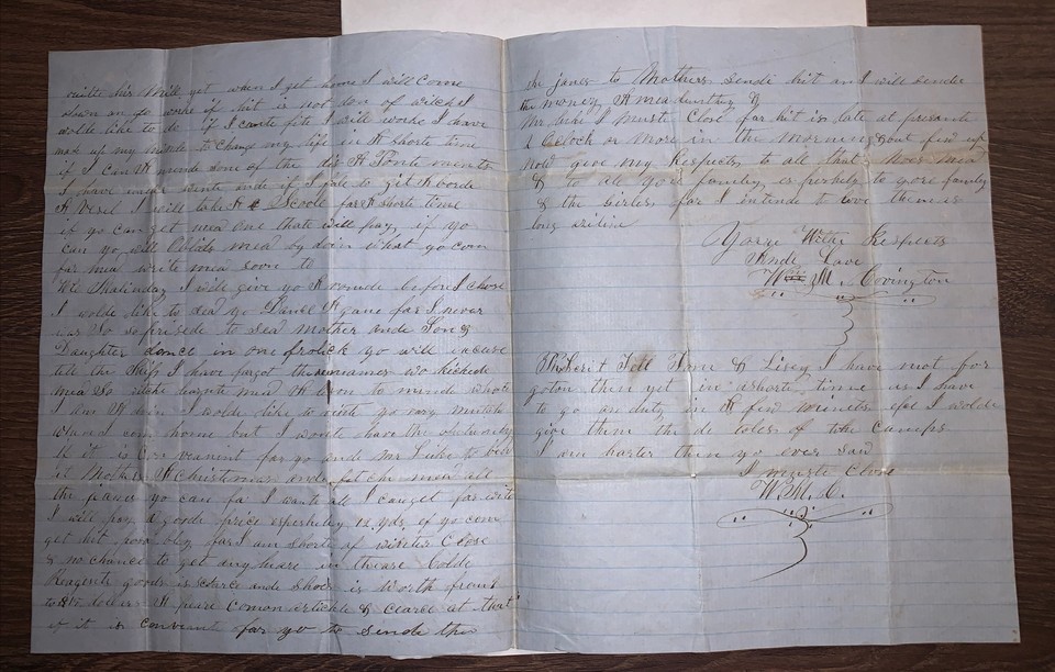 3 Confederate Letters (1861) Written To James Luke In Wilcox, GA. | eBay