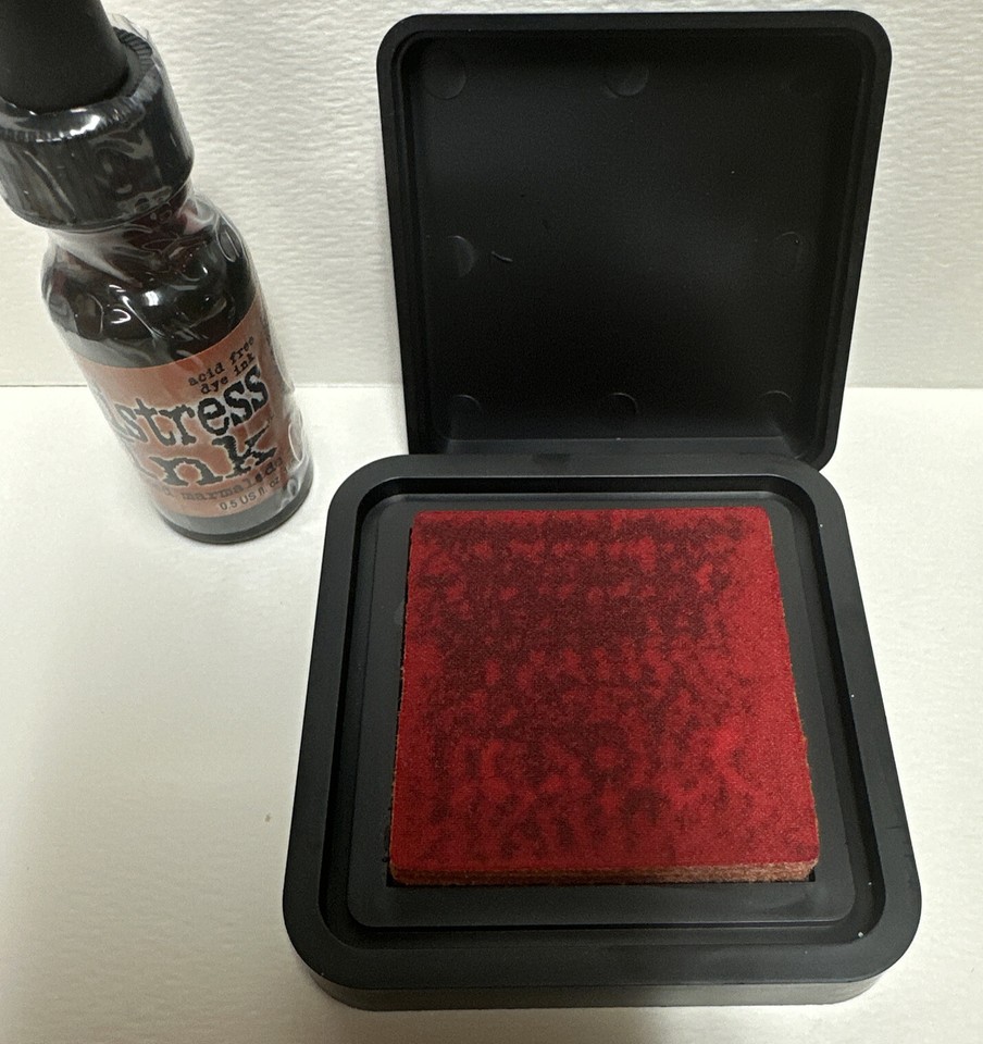 Ranger Tim Holtz Distress Ink Pad withink refill Spiced Marmalade, 3x3 ...