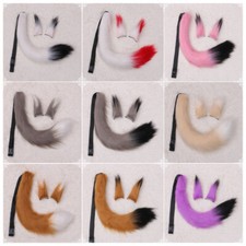 Japan Anime Spice and Wolf Holo Fox Ears and Tail Plush Cosplay Prop ...