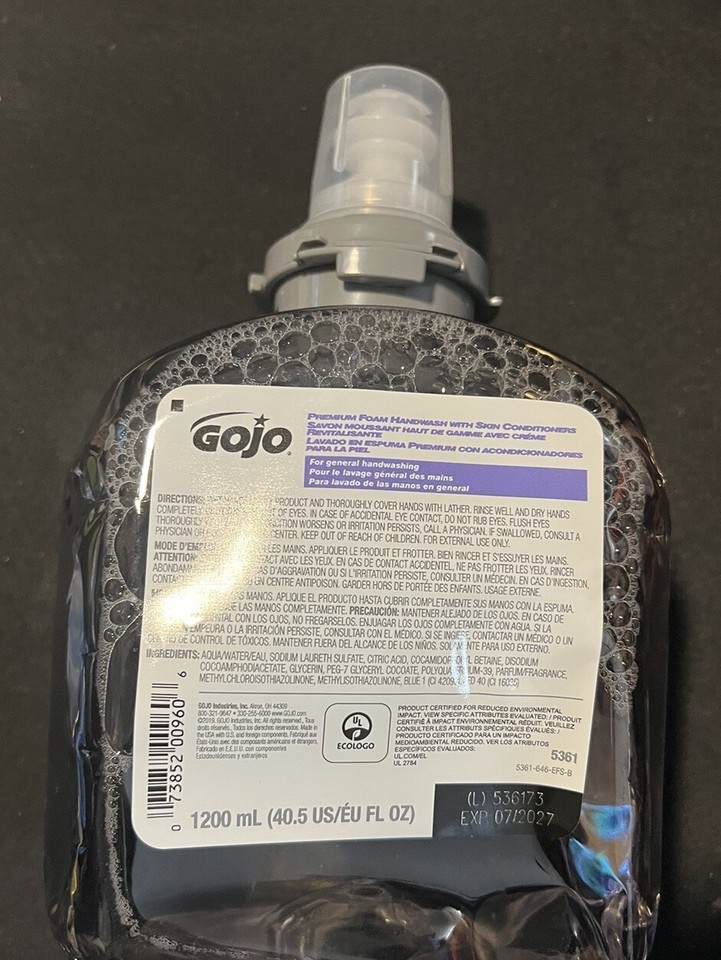 Gojo 5361-02 Premium Foam Hand-wash With Skin Conditioners | eBay