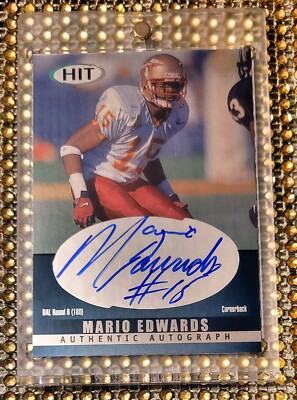 2000 SAGE Hit Auto Diamond Mario Edwards #A15 Rookie AUTO RC MINT‼️ ...