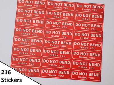 216 Do Not Bend mail stickers fragile package care postal warning ...