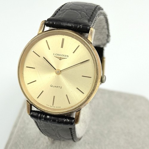 LONGINES 33mm MEN'S GOLD PLATED VINTAGE WATCH QUARTZ SWISS F999 | eBay