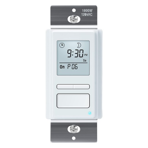 Toolhome 7 Day Programmable In-Wall Timer Switch Automatically Turns ...