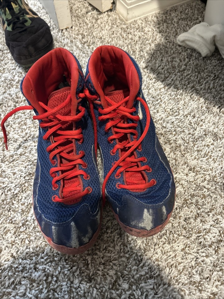 Blue And Red Nike Inflicts Wrestling Shoes Size 10 | eBay
