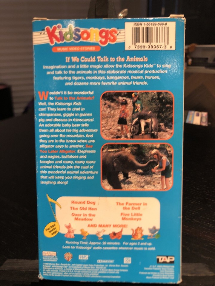 Kidsongs If We Could Talk to the Animals (VHS 1993) Kidvision Musical ...