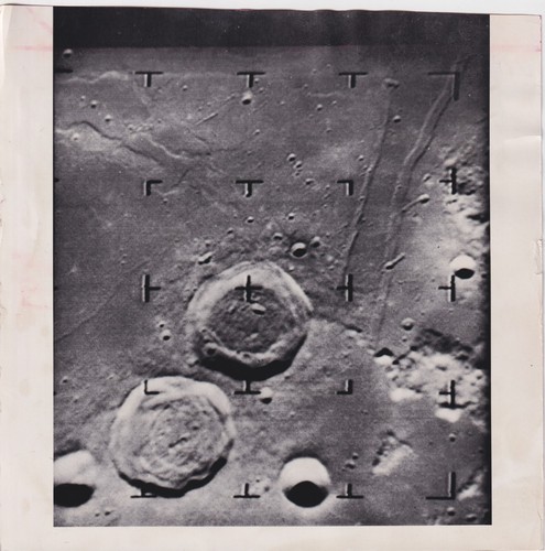 MOON'S SURFACE from RANGER 8 Spacecraft * Rare VINTAGE 1965 NASA Photo ...