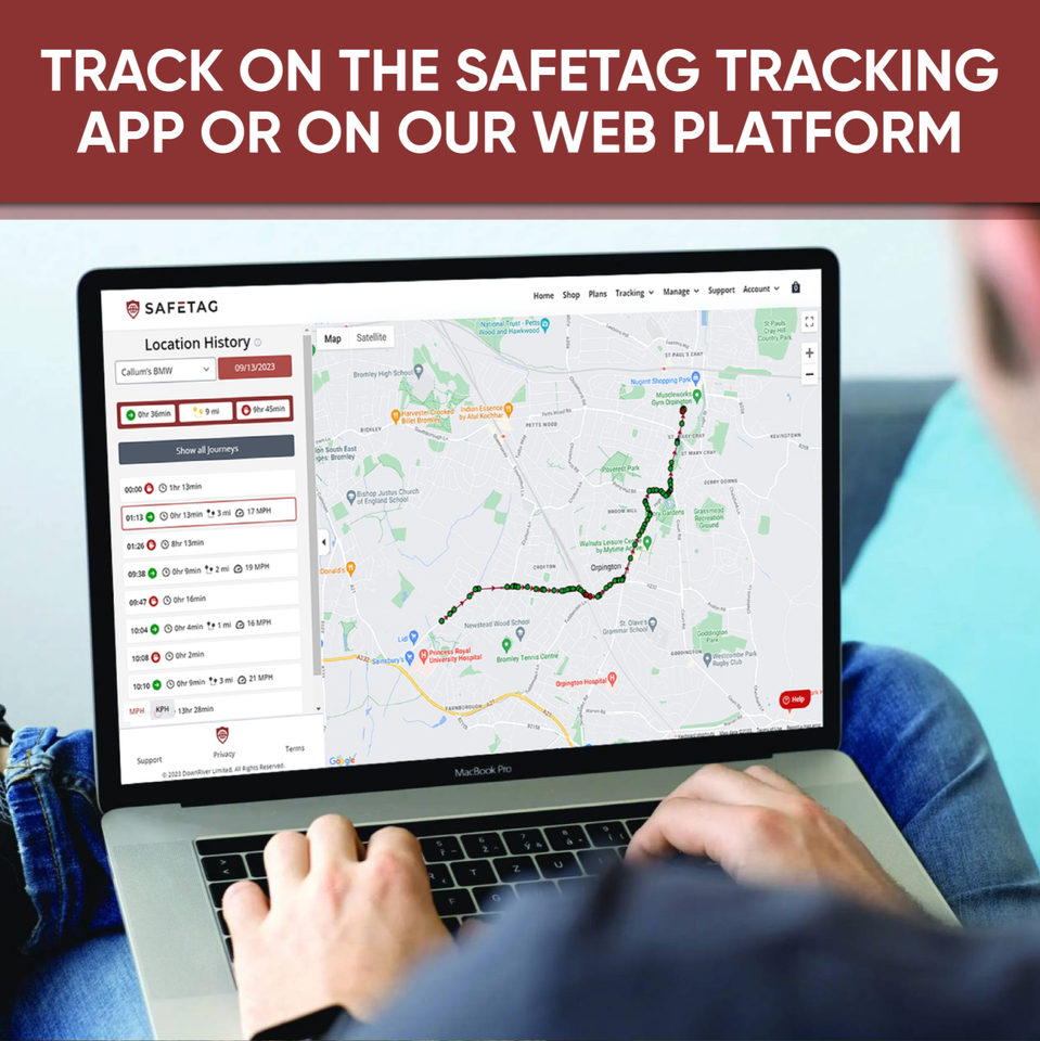 SafeTag Plug 4G GPS Tracker Bike Van Car Coach OBD II OBD 2 Tracker No ...