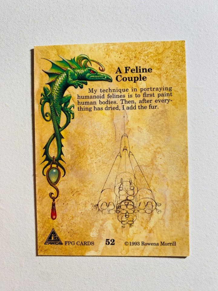 1993 FPG ROWENA MORRILL #52 A FELINE COUPLE NM-MT CARD | eBay